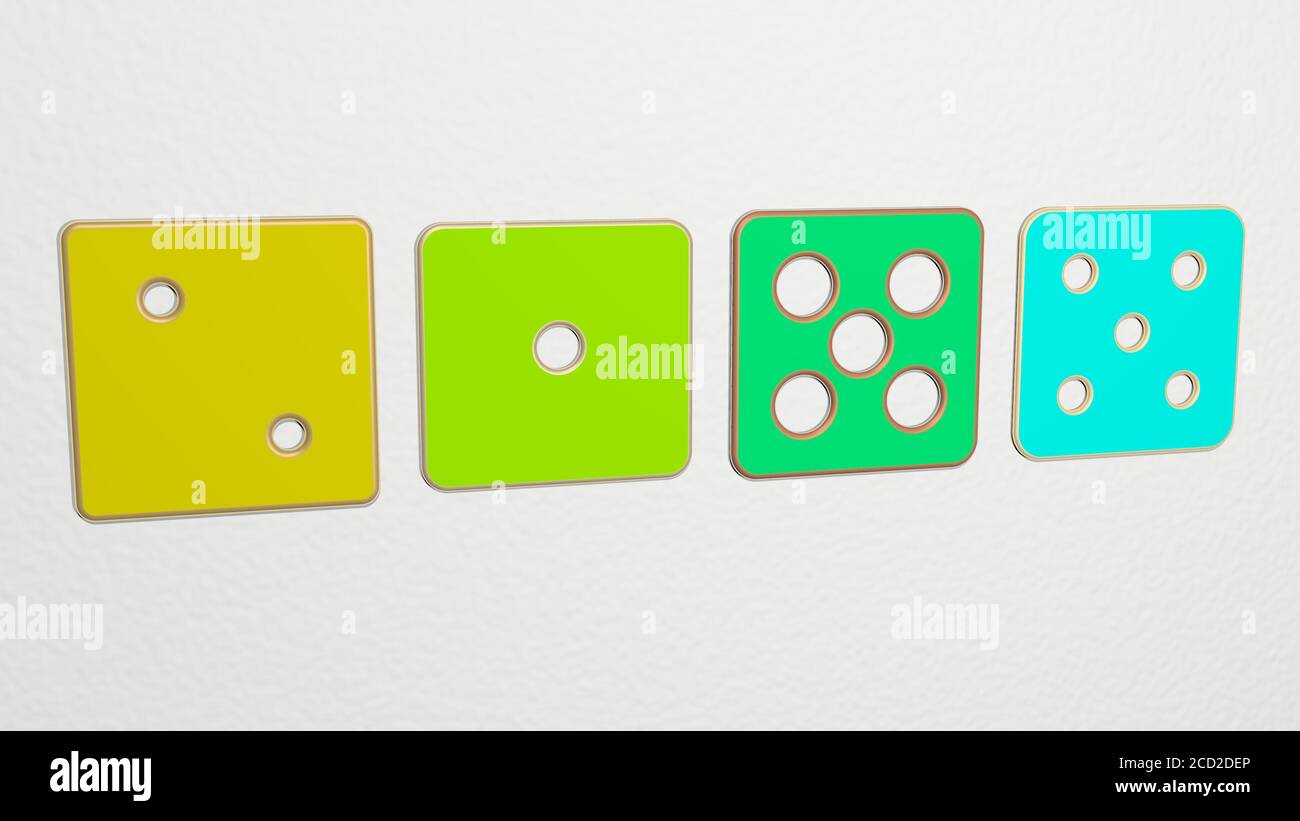 Realistic 3d dice set hi-res stock photography and images - Alamy