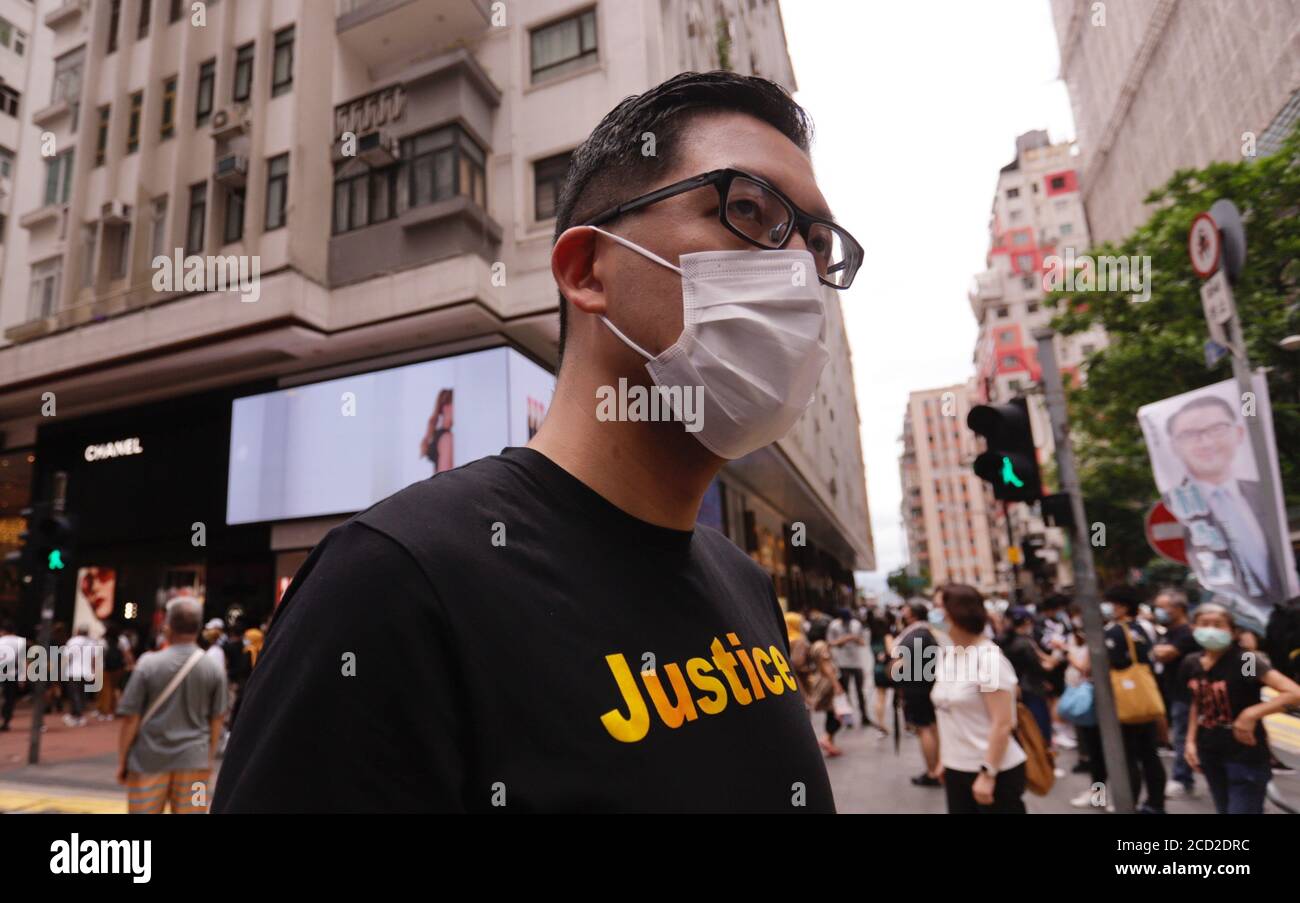 May 24, 2020, Hong Kong, CHINA: Member of HONG KONG DEMOCRATIC PARTY ...