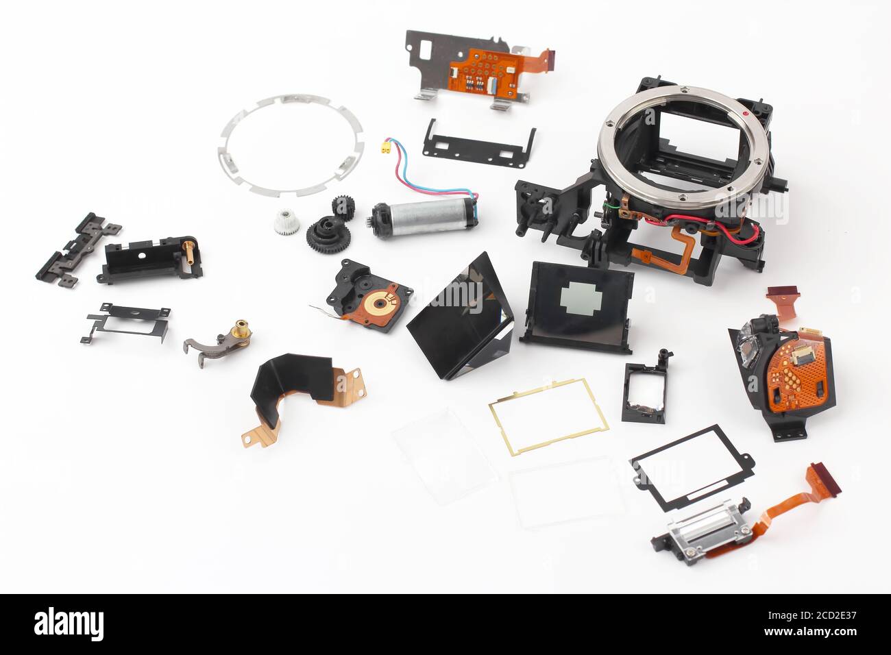 examined in detail the electronic shutter digital camera Stock Photo ...