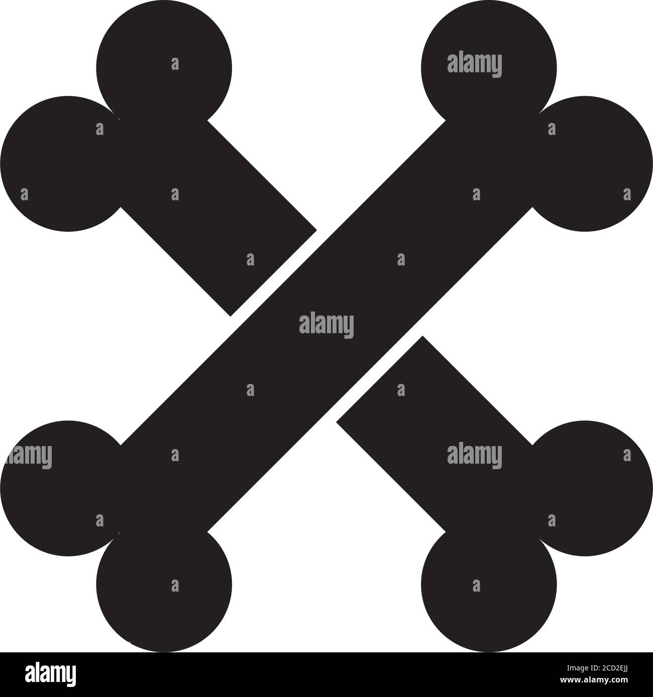 Crossed cross bones Black and White Stock Photos & Images - Alamy