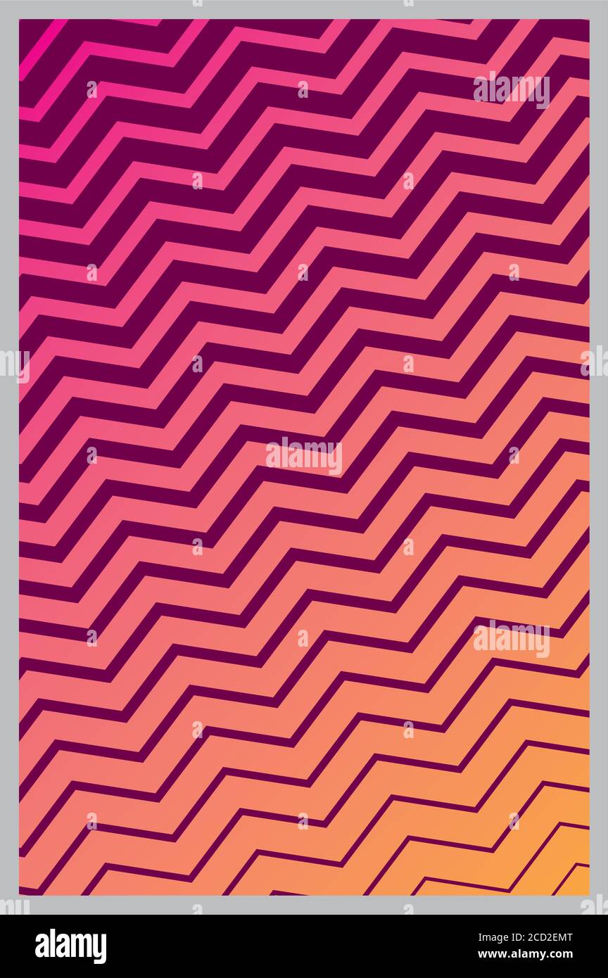 pink with yellow gradient and striped background frame, Abstract ...