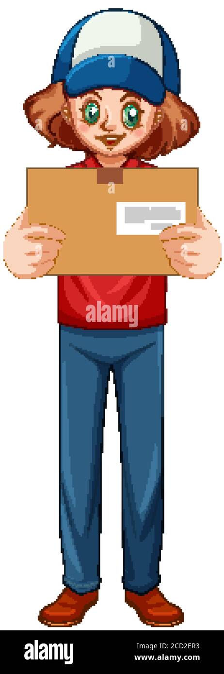 Delivery man wearing uniform illustration Stock Vector Image & Art - Alamy