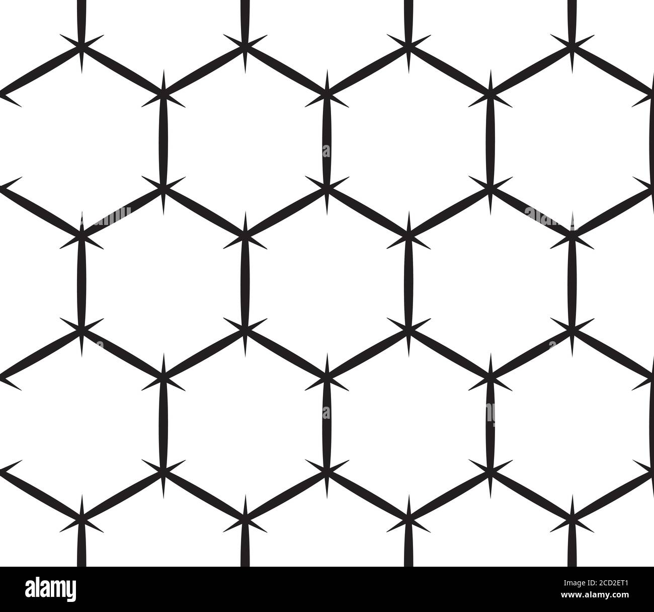 Seamless pattern with black lines(hexagon Stock Vector Image & Art - Alamy