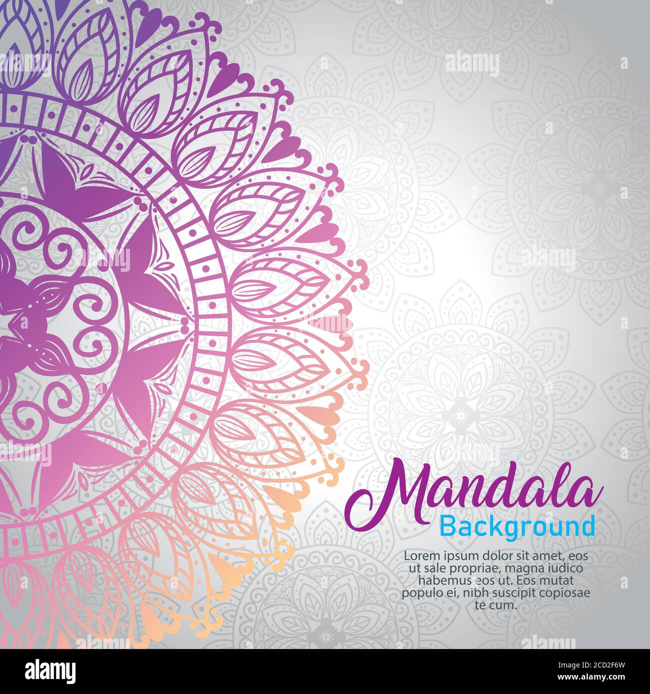 luxury purple mandala background, decorative and elegant purple mandala ...