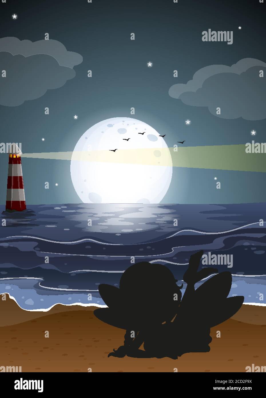 Fairy characters in nature scene illustration Stock Vector Image & Art ...