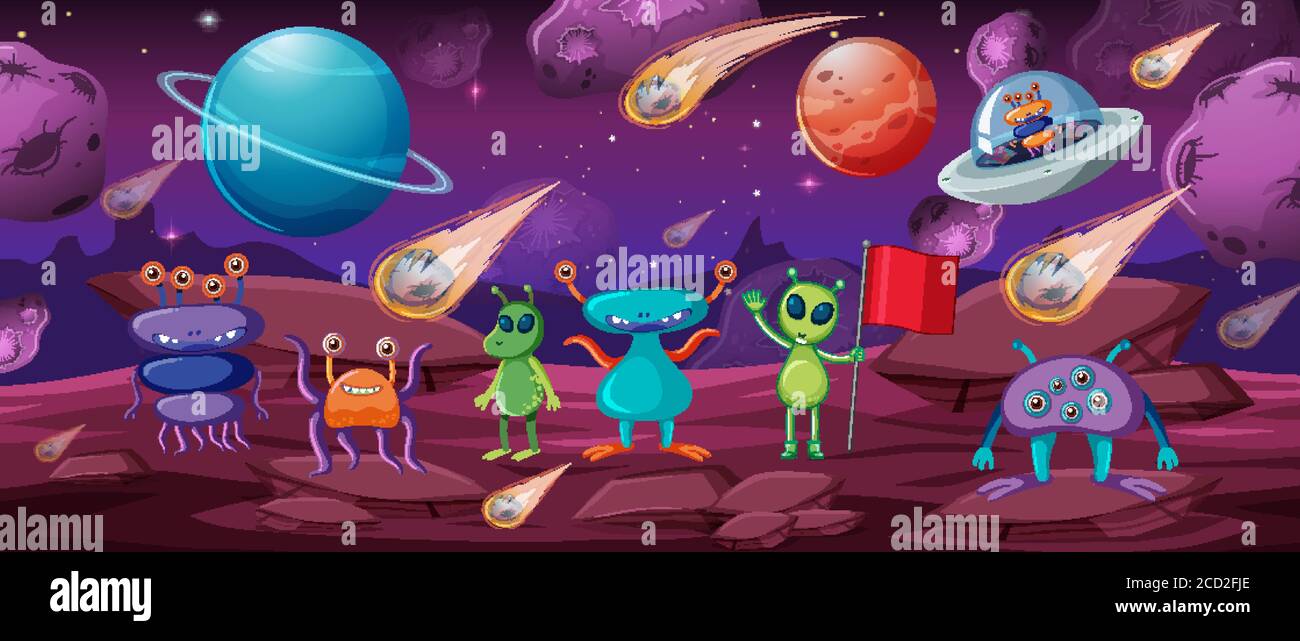 Fantasy comet image Stock Vector Images - Alamy