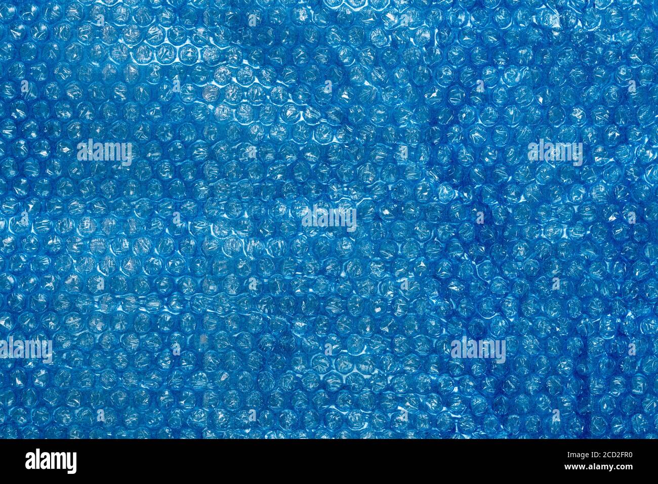 Bubble wrap, blue packaging material texture and background Stock Photo ...