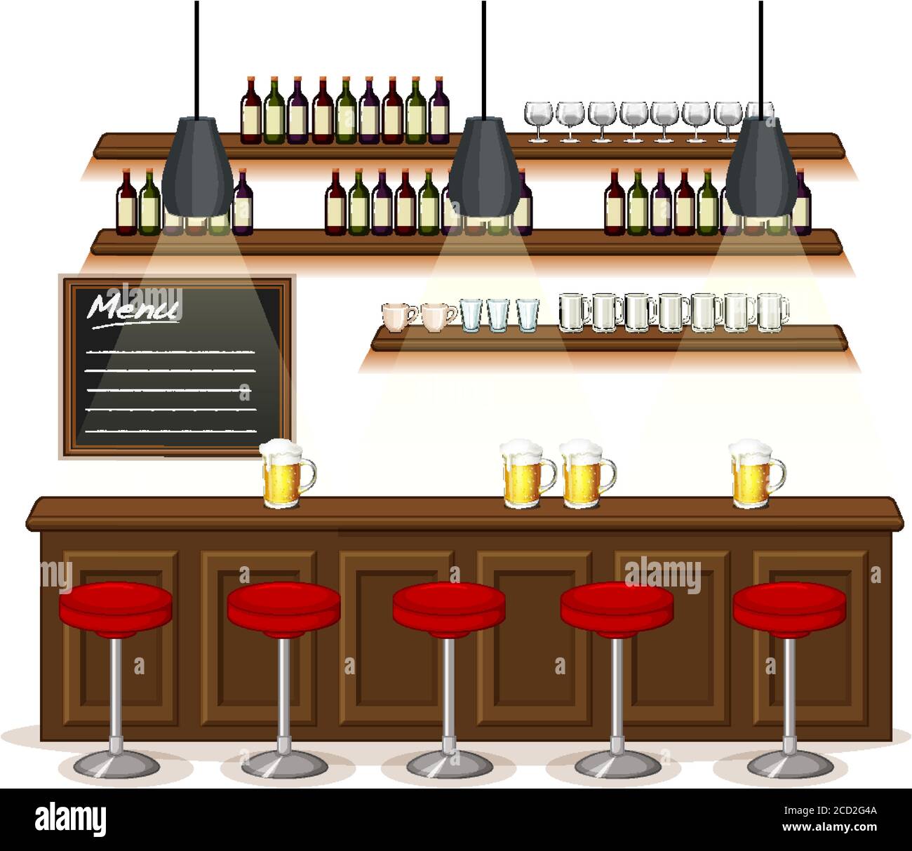 Bar Scene Background