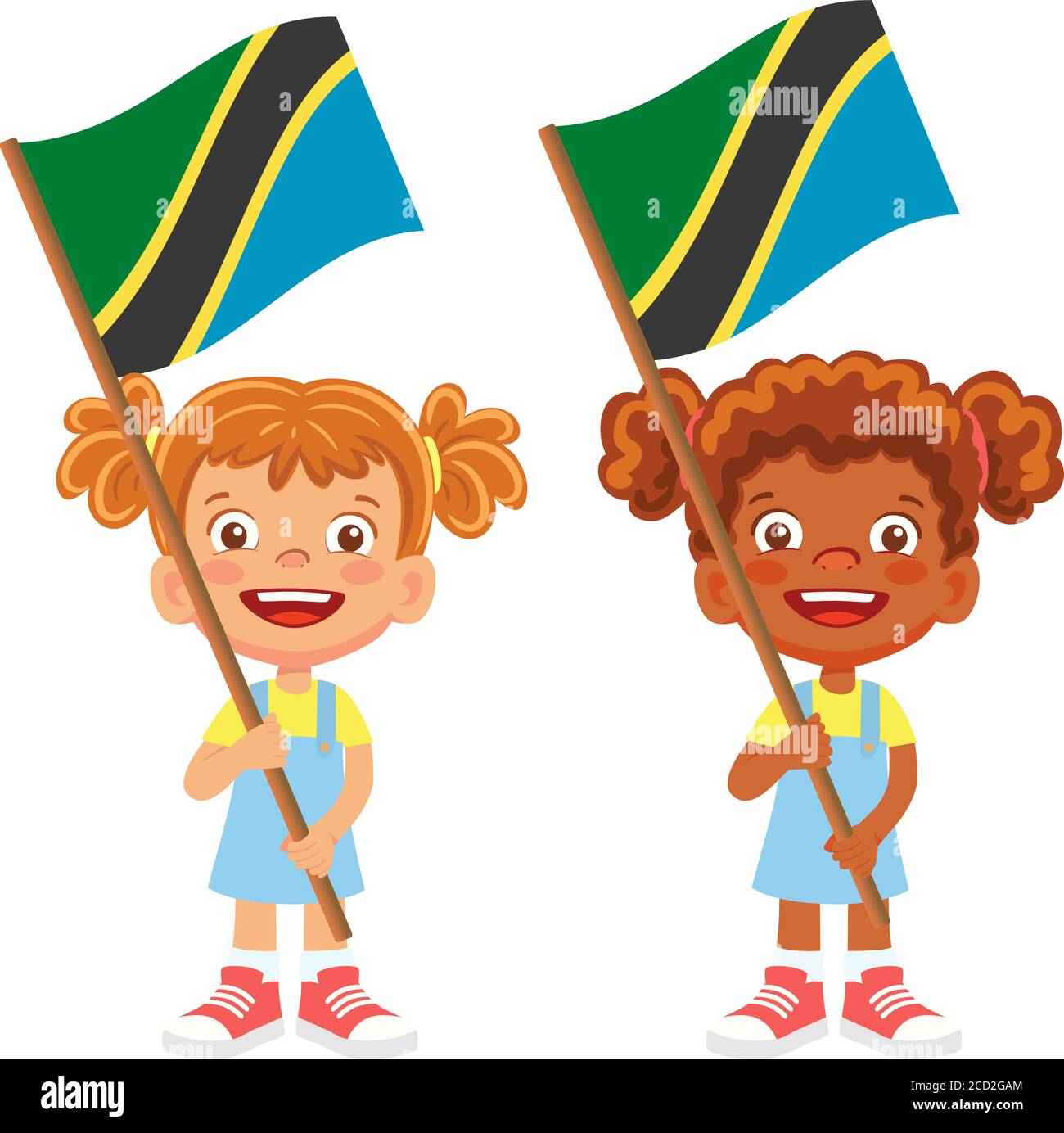 Children in tanzania Stock Vector Images - Alamy