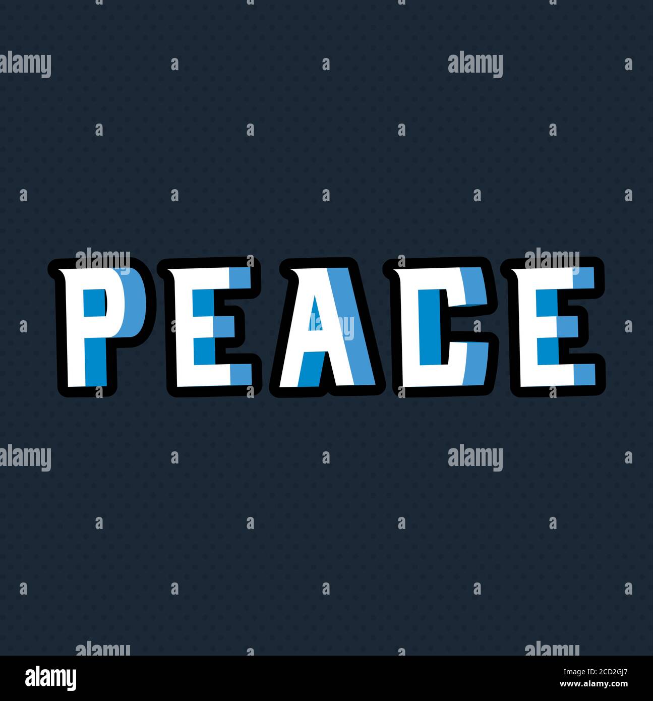 3d peace lettering on gray background design, typography retro and ...