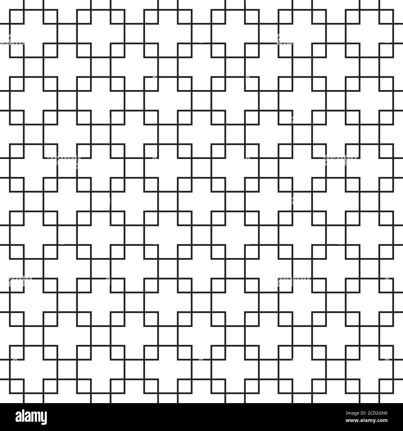 Seamless pattern with intersecting black squares Stock Vector Image ...