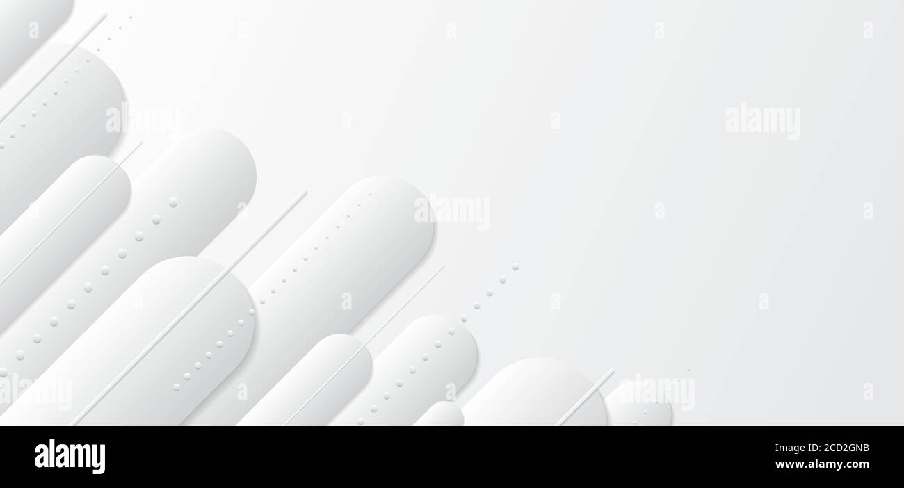 Rounded line pattern wave design halftone style white background ...