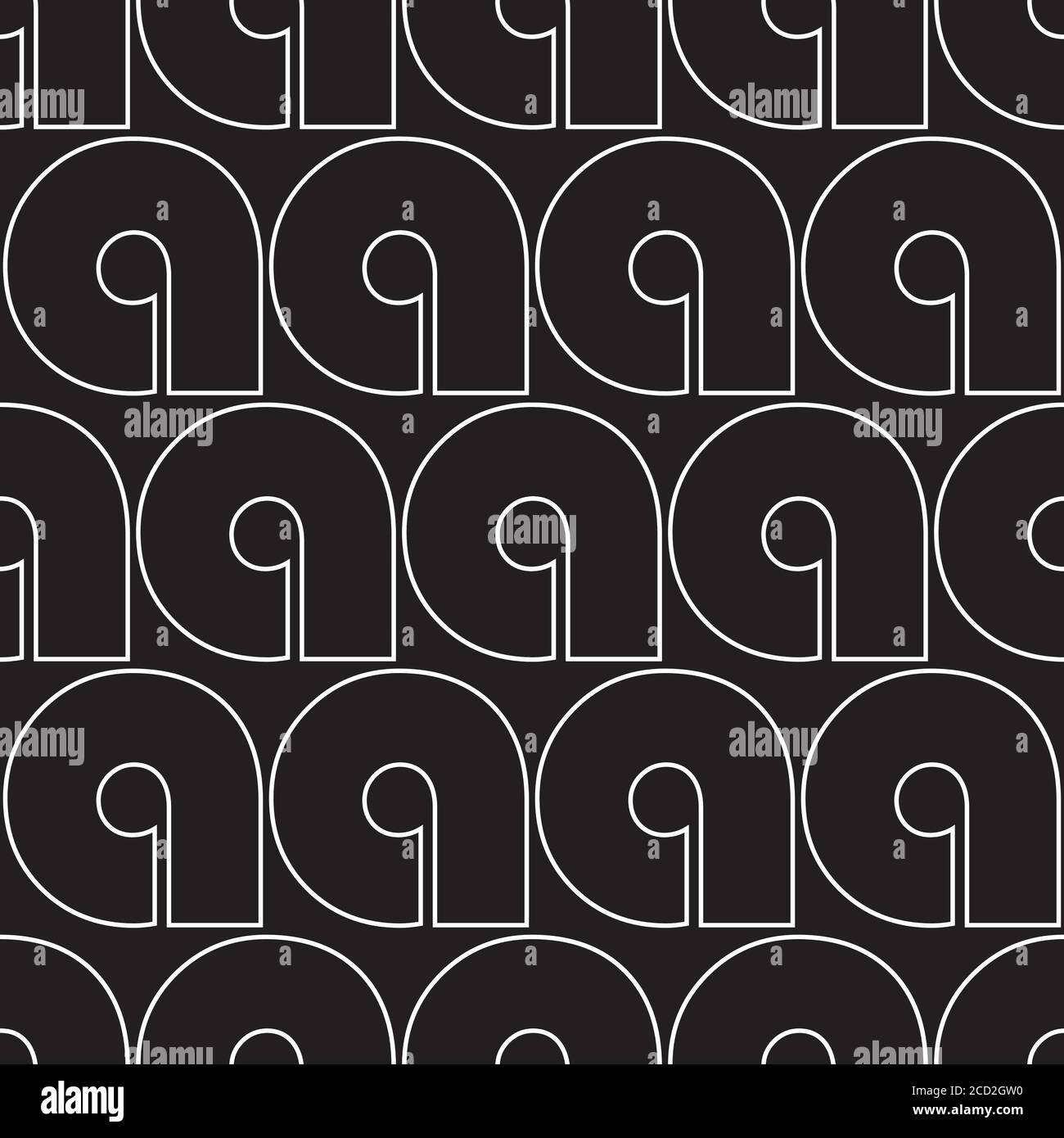 Seamless texture with white outline letter a Stock Vector Image & Art ...