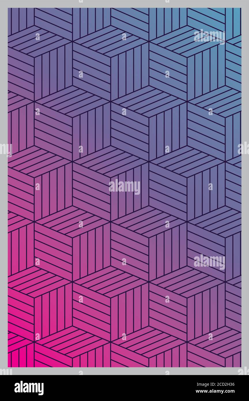 Blue with pink gradient and pattern background frame, Abstract texture ...