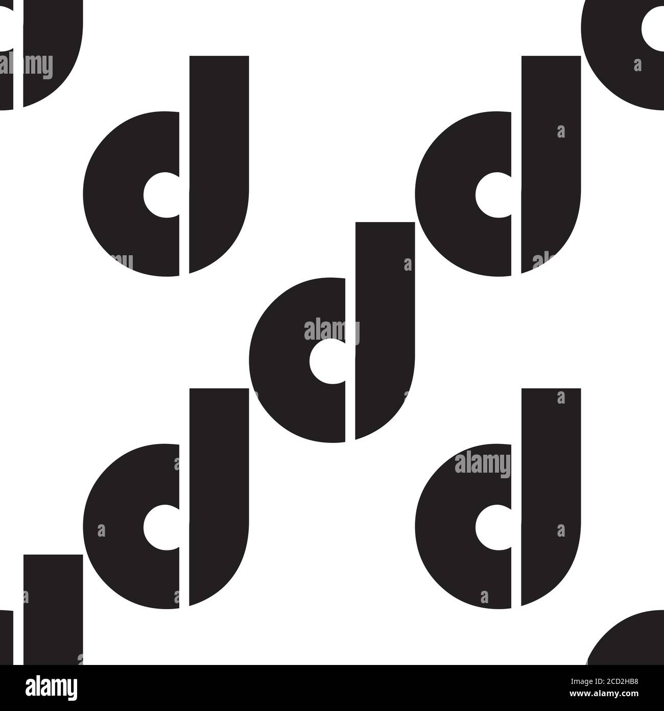 Seamless background with black letter d Stock Vector Image & Art - Alamy