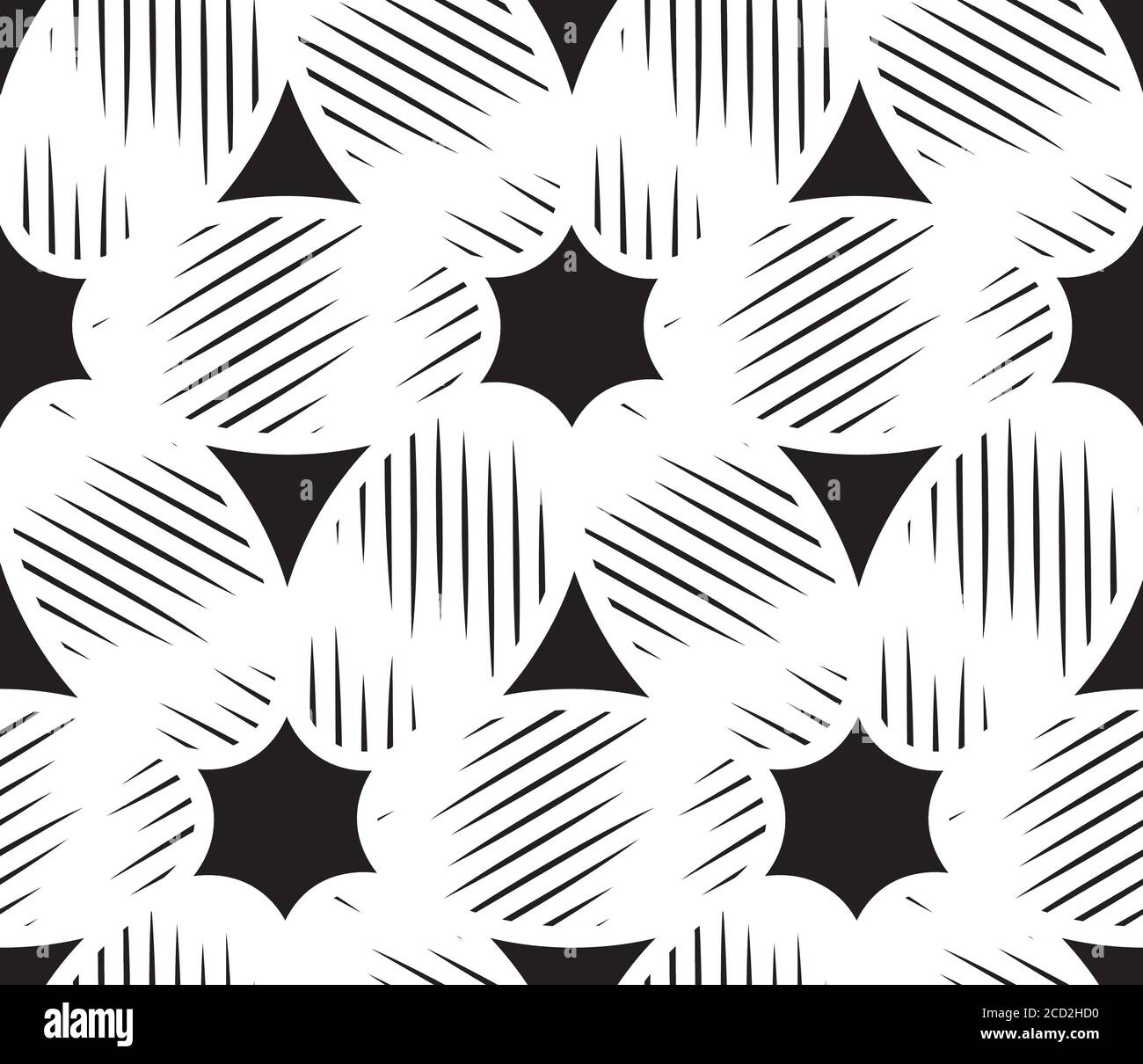 Seamless pattern with black lines and white ellipses Stock Vector Image ...