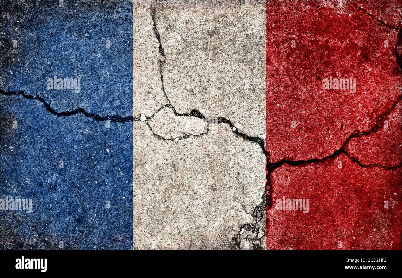 French flag damaged hi-res stock photography and images - Alamy