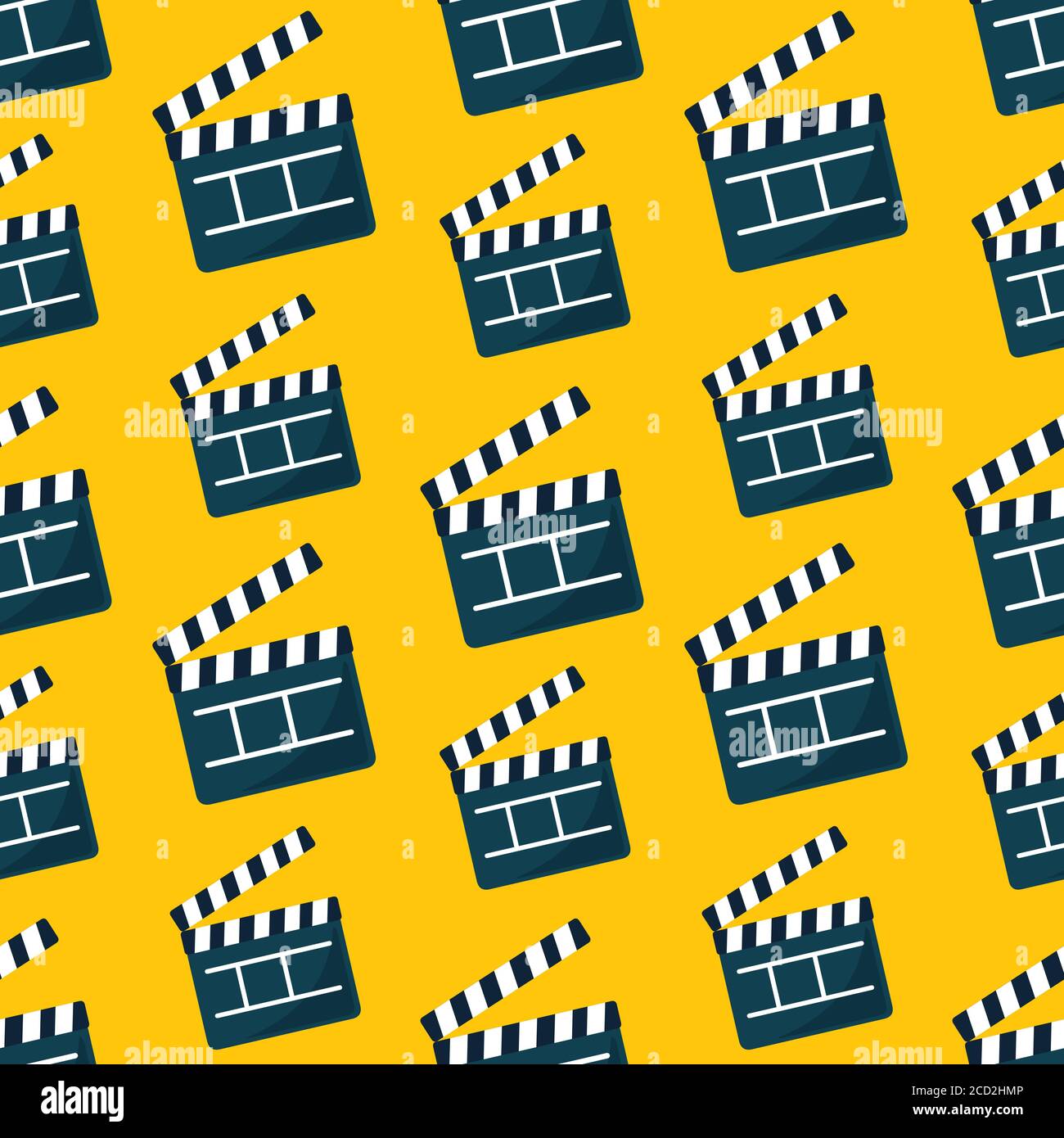 movie clapper board seamless pattern vector illustration background ...