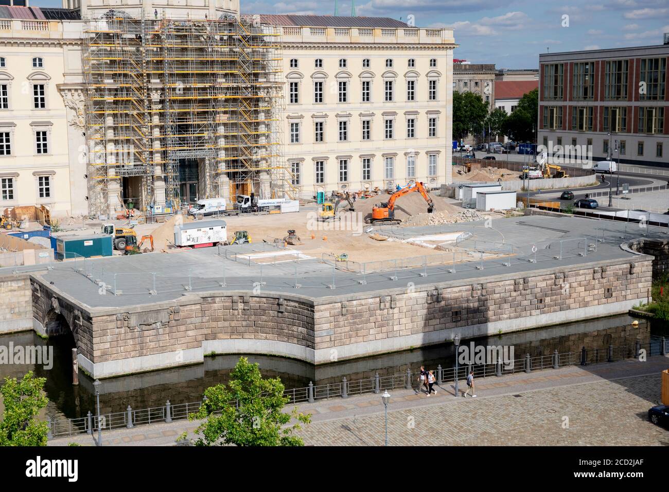 Berlin, Germany. 25th Aug, 2020. The construction site of the Freedom ...