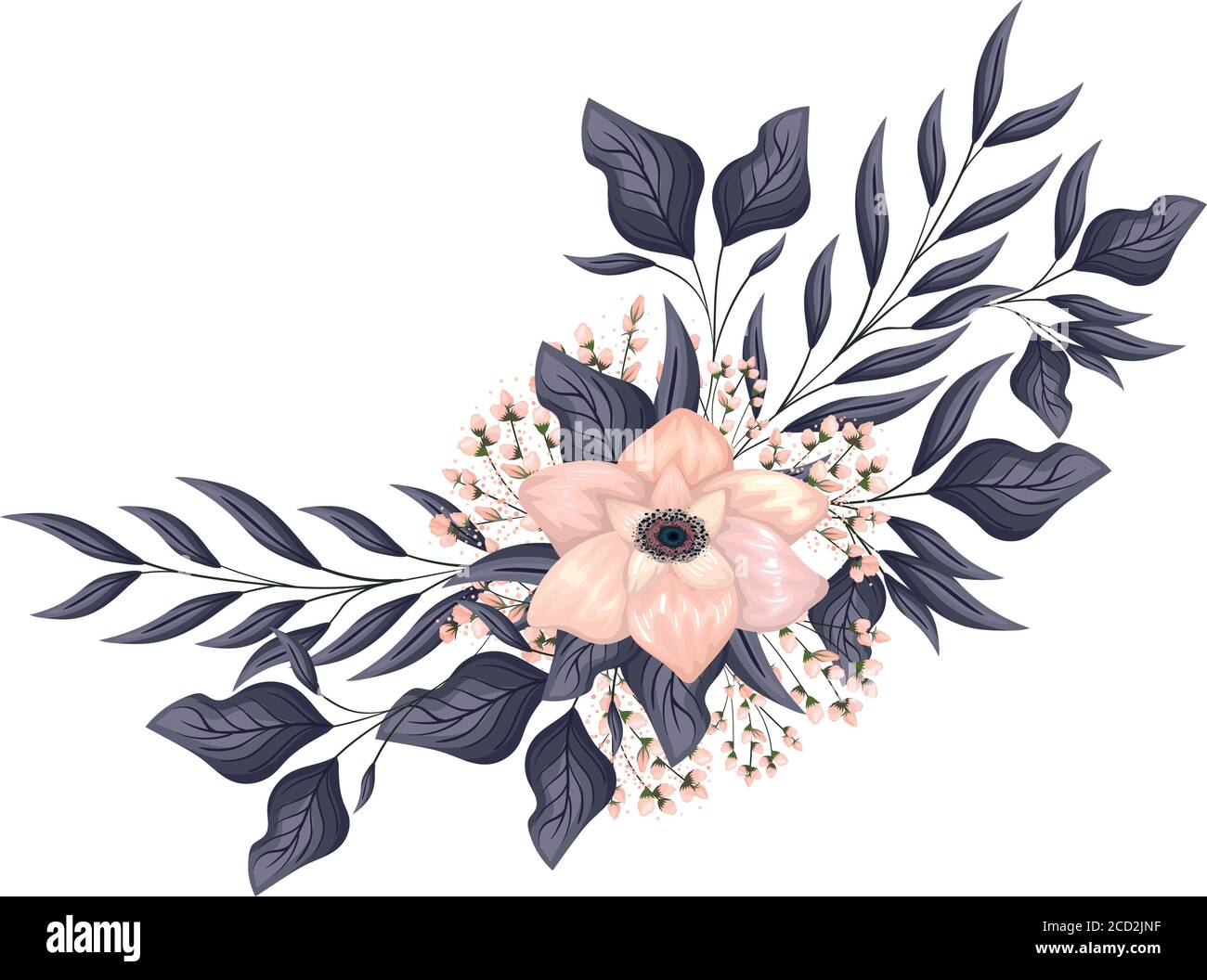 Light Pink Cartoon Flower