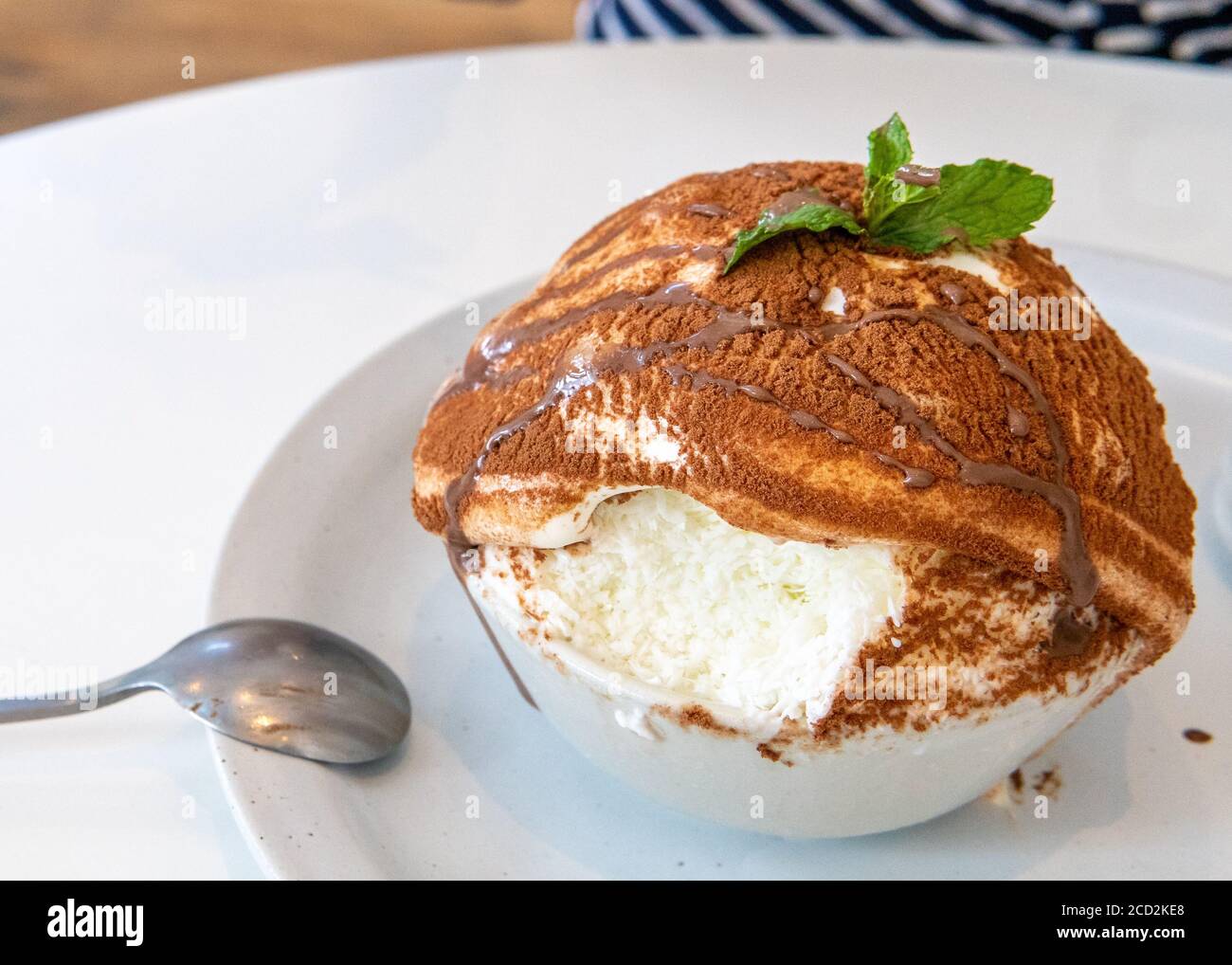 Korean Milk Ice Sorbet: Injeolmi Bingsu is made from frozen milk ...