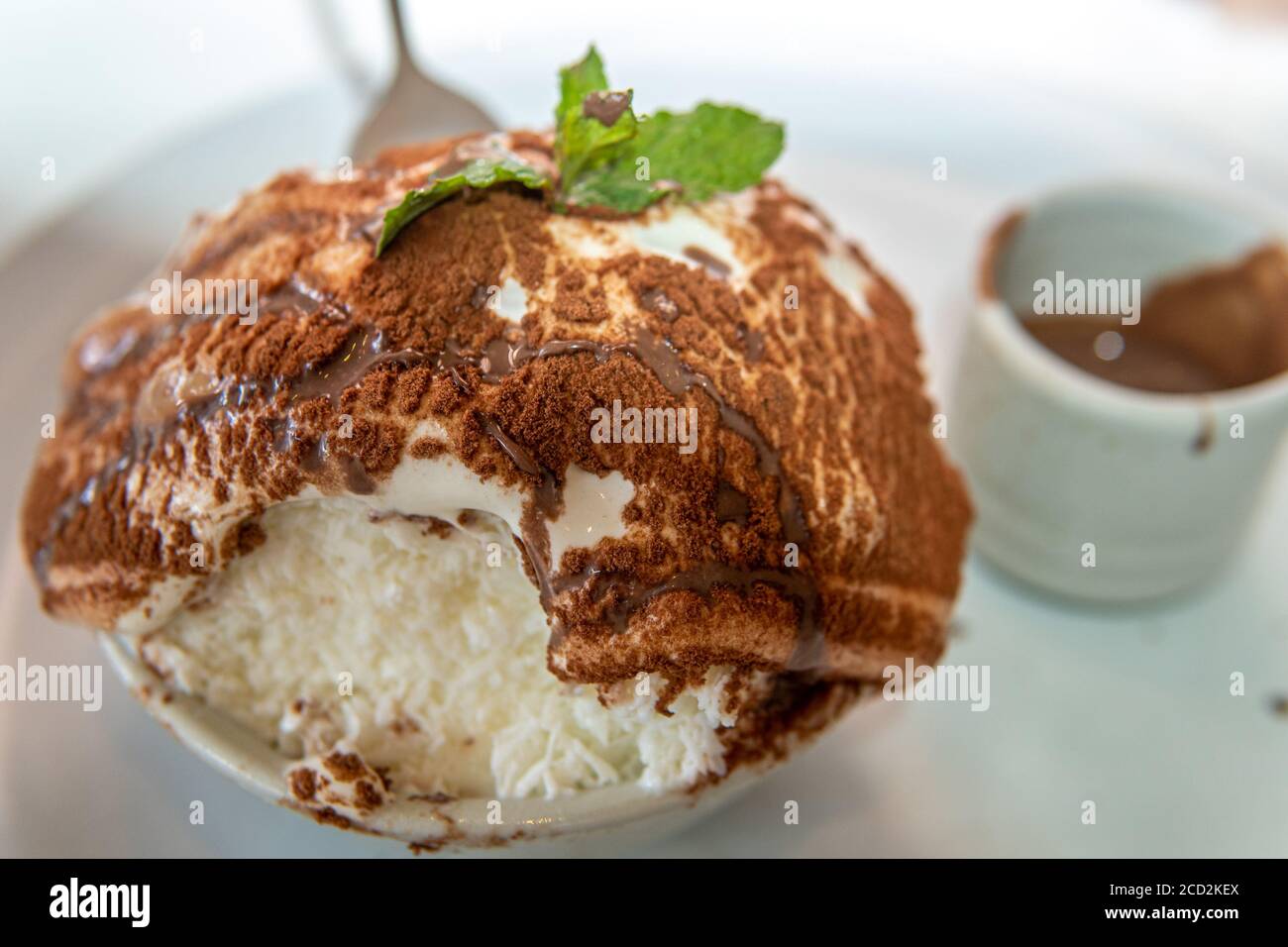 Korean Milk Ice Sorbet: Injeolmi Bingsu is made from frozen milk ...
