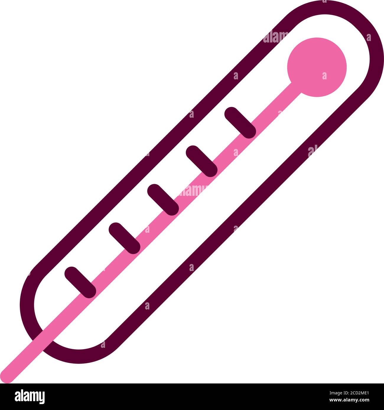 thermometer icon over white background, half line half color style ...