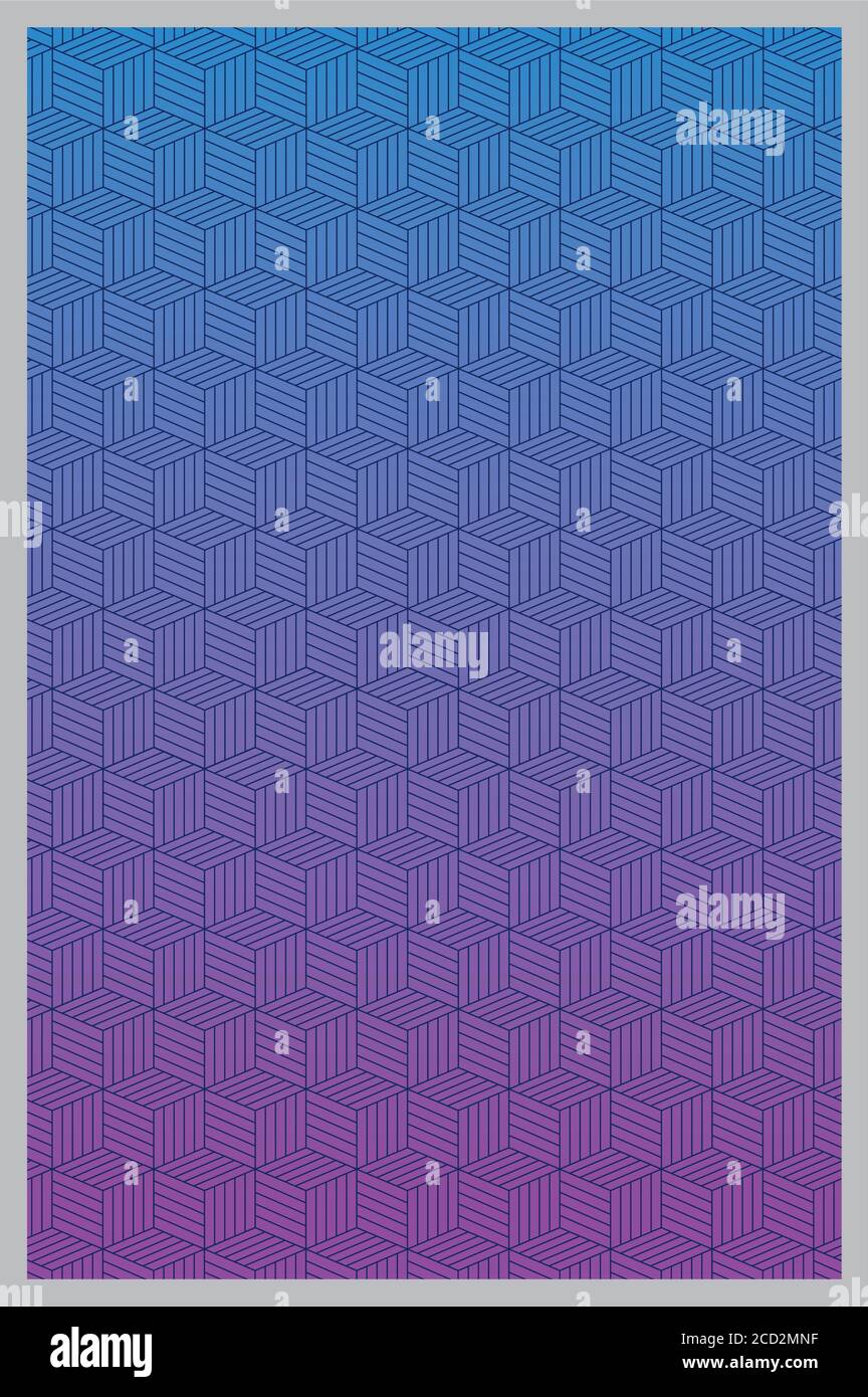Blue with purple gradient and pattern background frame, Abstract ...