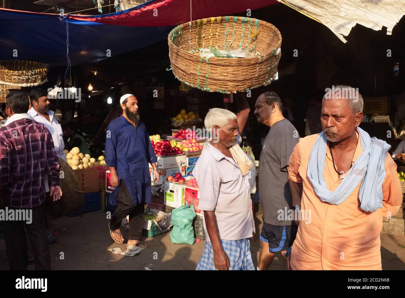 Market acitivity in Mahatma Jyotiba Phule Market (Crawford Market), a ...