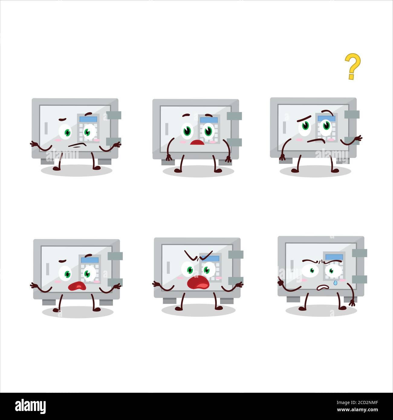 Cartoon lock angry expression hi-res stock photography and images - Alamy