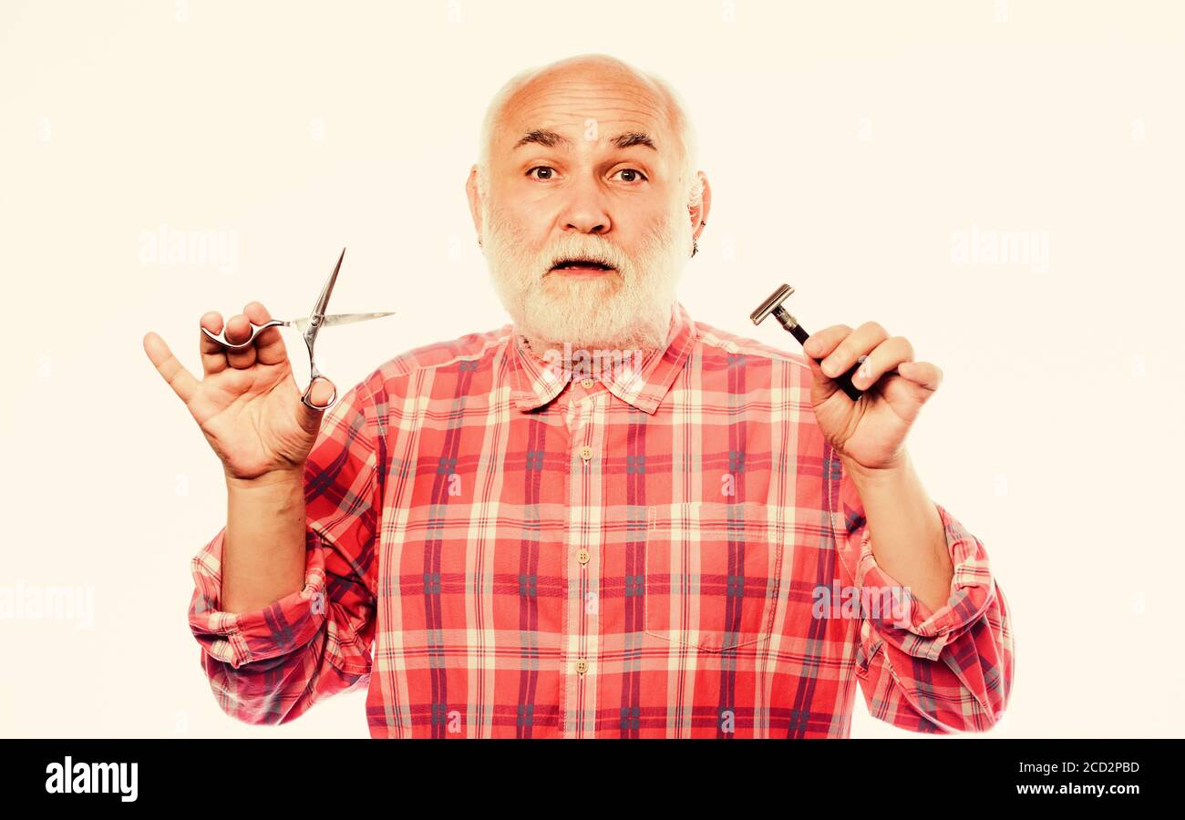 Trimming beard and mustache. Grooming service. Cut beard facial hair ...