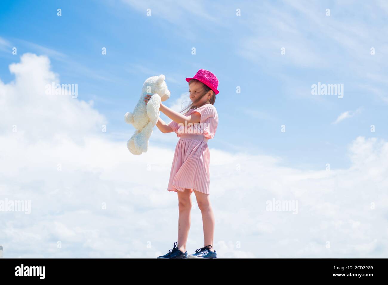 her best friend. toy shop for kids. happy childrens day. childhood ...