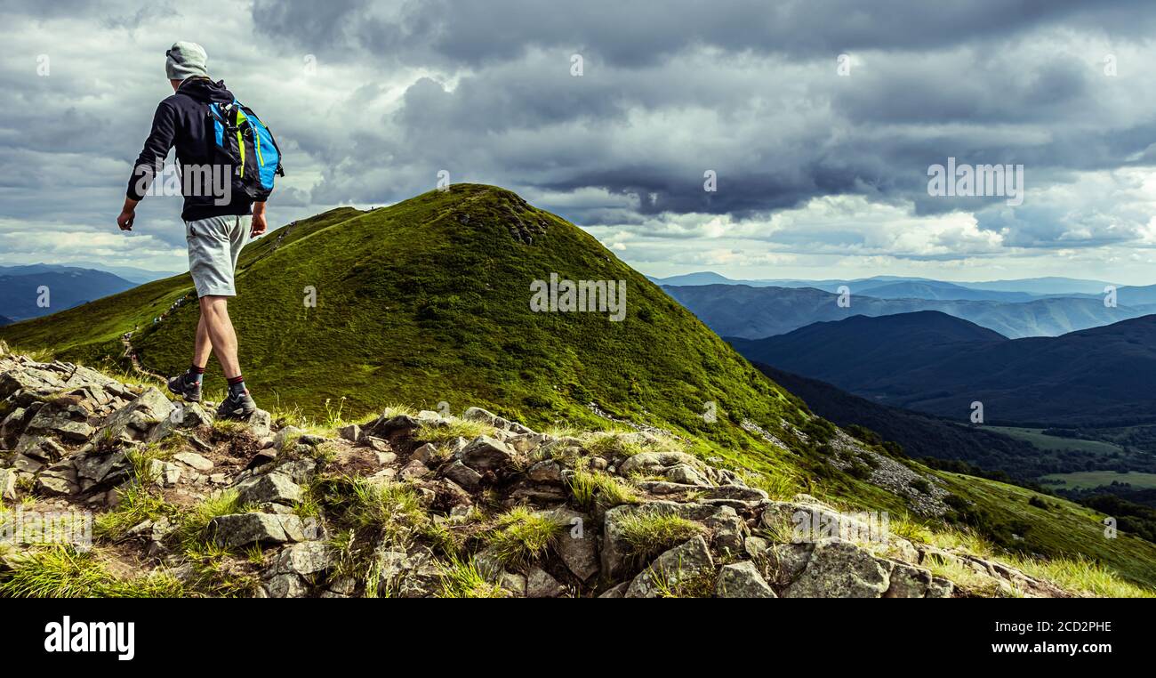 Man thinking on the rocks hi-res stock photography and images - Alamy