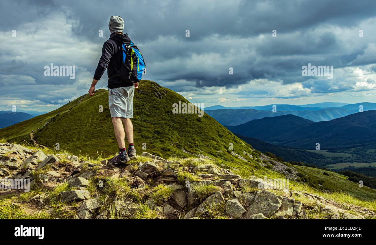 Man thinking on the rocks hi-res stock photography and images - Alamy