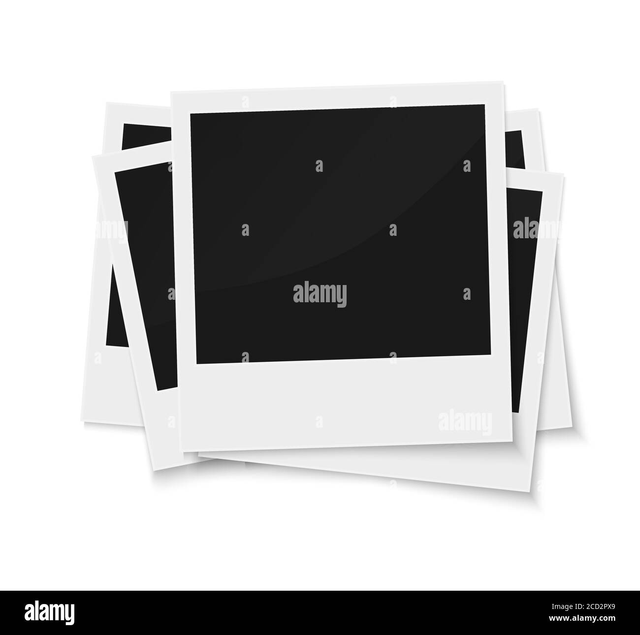 Old photo stack isolated Stock Vector Images - Alamy