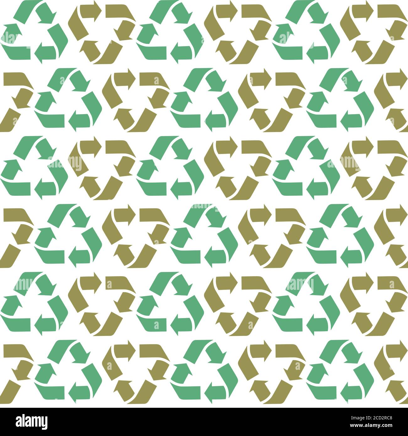 Seamless vector flat recycle background. Blue and green recycle symbols ...