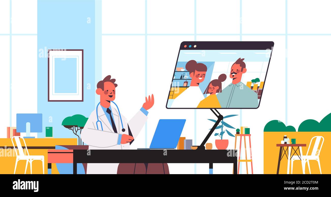 Family doctor office Stock Vector Images - Alamy