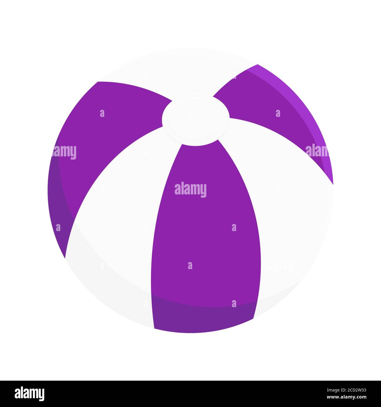 Beach ball flat style design vector illustration icon sign isolated on ...