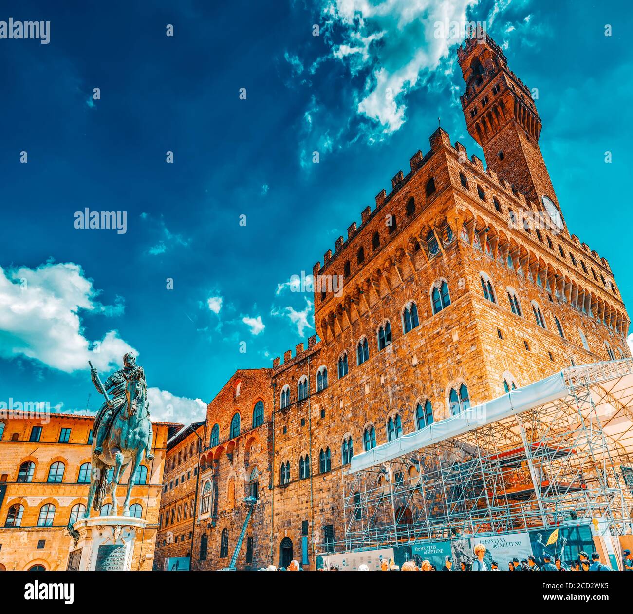 FLORENCE, ITALY- MAY 13, 2017: Palace Vecchio (Palazzo Vecchio) in ...