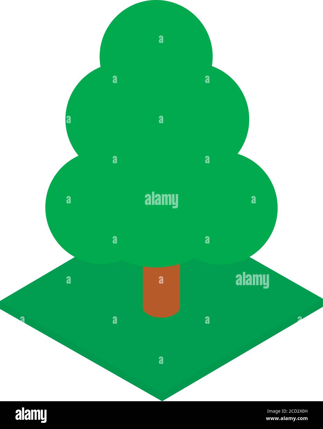 Tall tree icon, isometric style Stock Vector Image & Art - Alamy