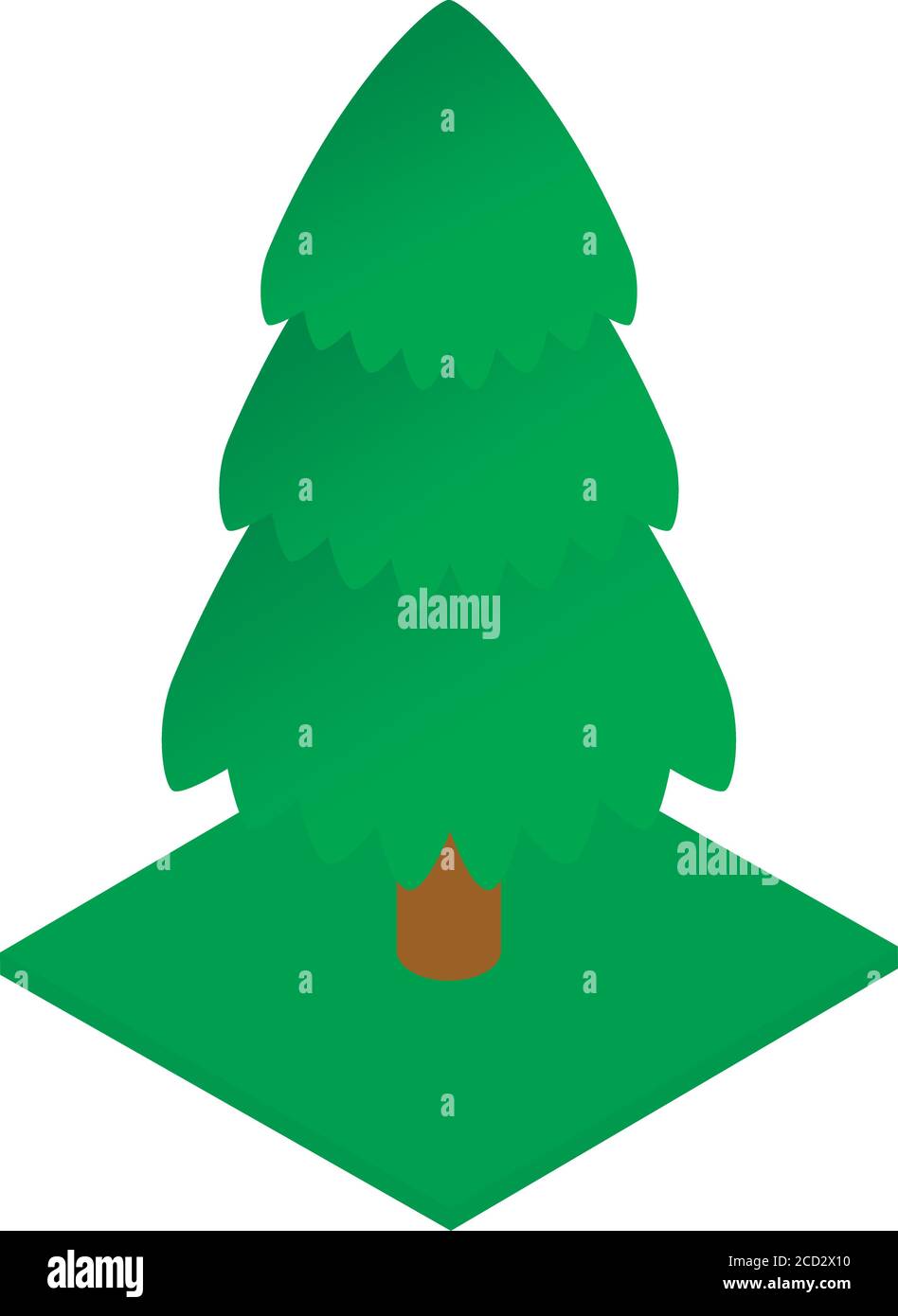 Conifer tree icon, isometric style Stock Vector Image & Art - Alamy