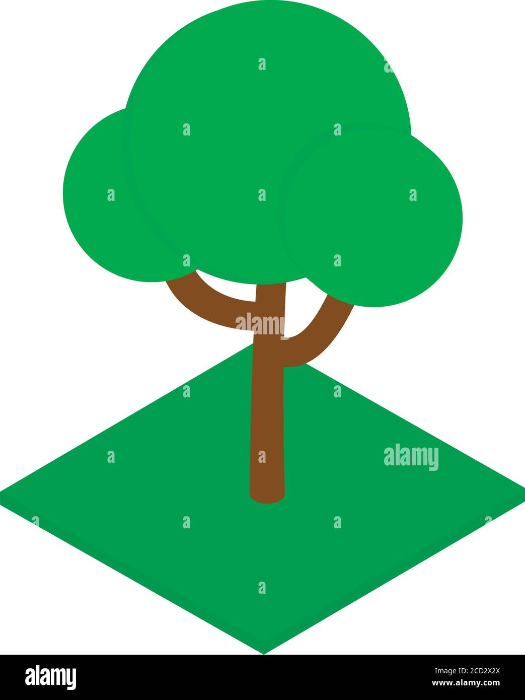 Deciduous tree icon, isometric style Stock Vector Image & Art - Alamy