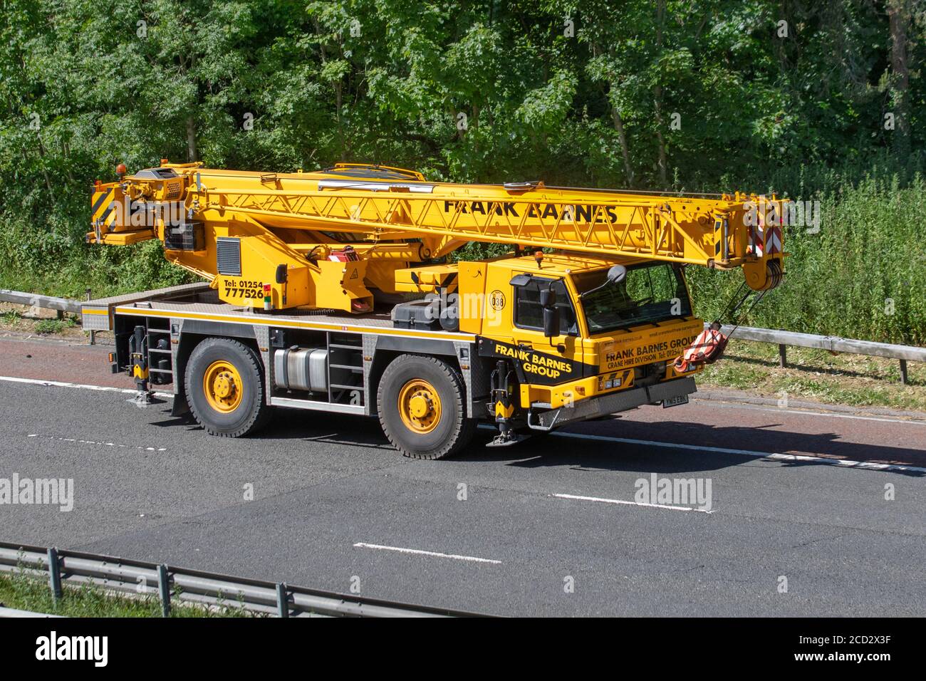 2015 yellow Tadano mobile crane; Frank Barnes Group Crane Hire Divison ...