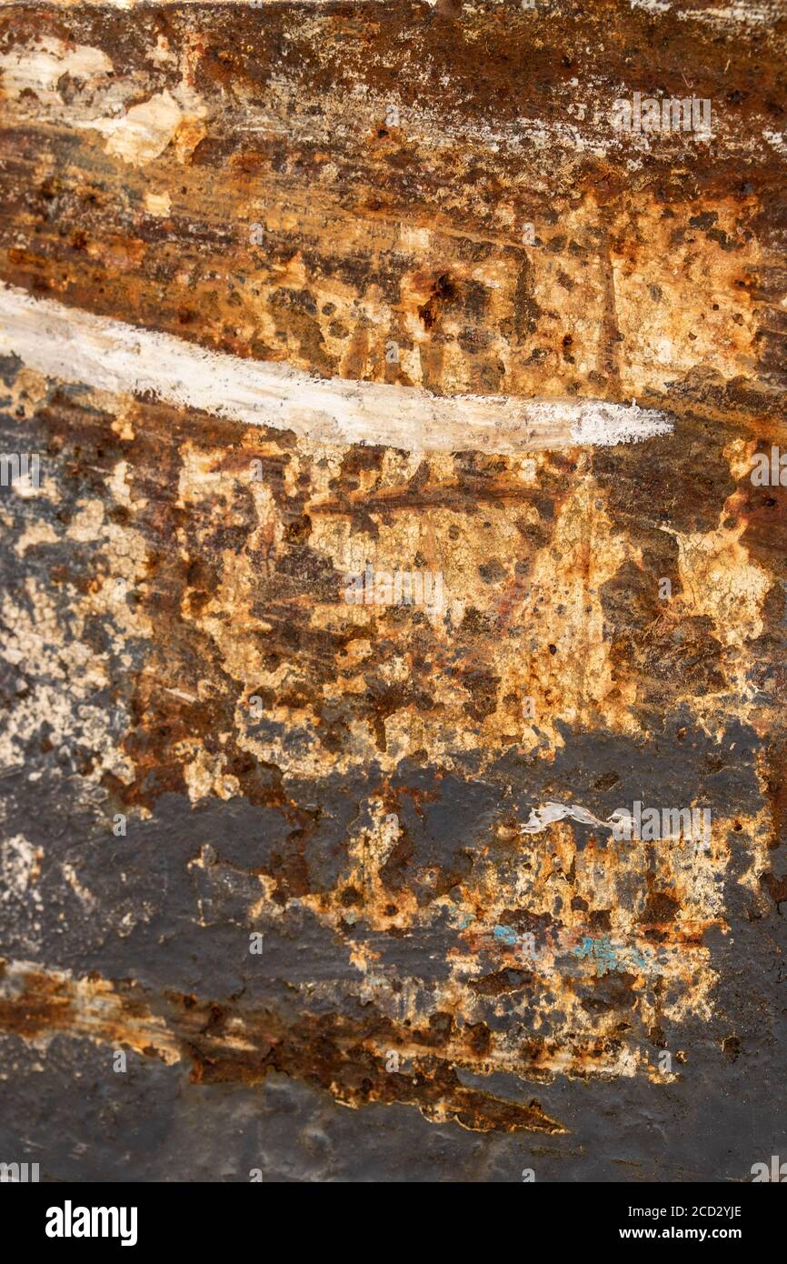 Abstract of rusty metal with decaying patterns Stock Photo - Alamy
