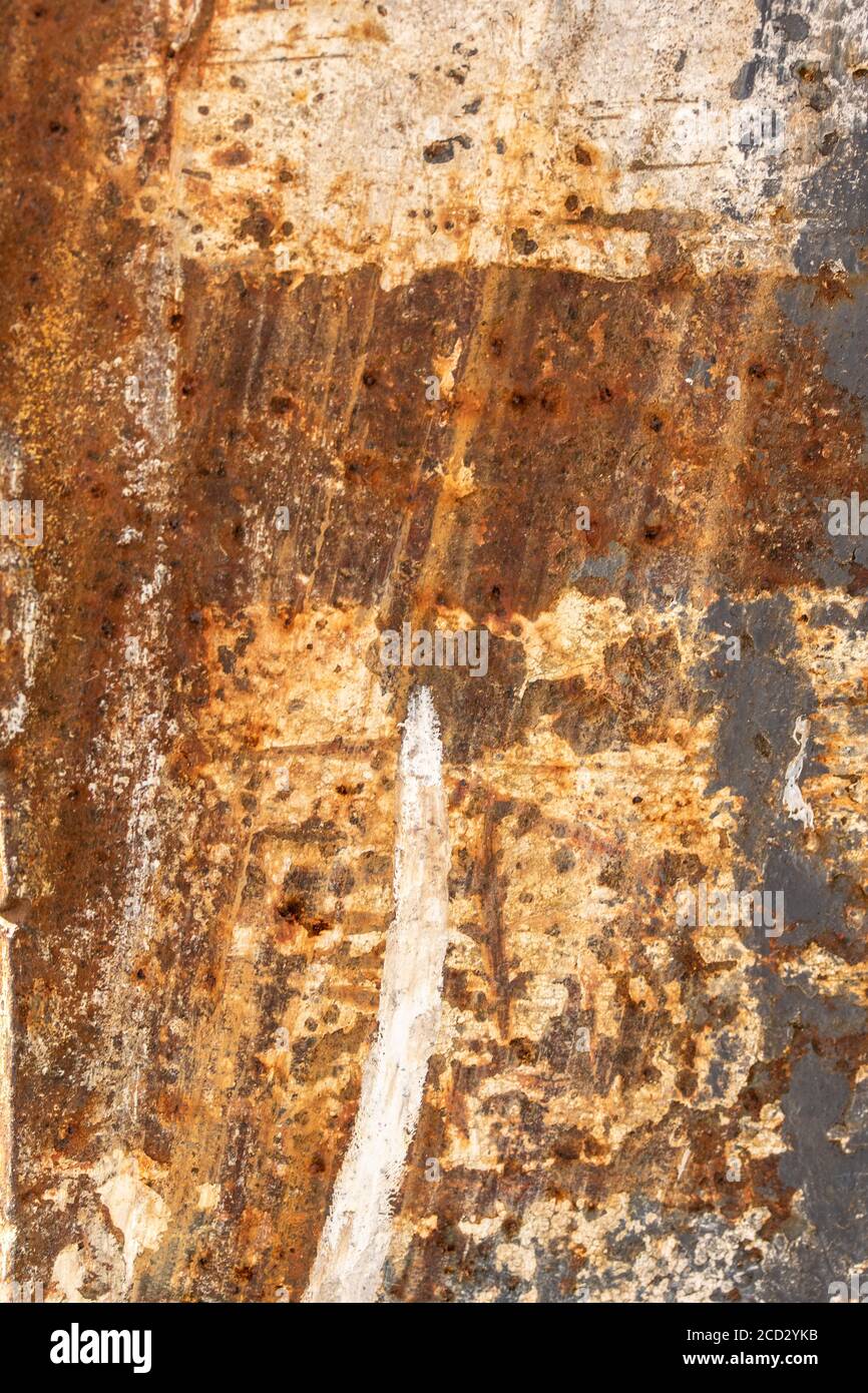 Abstract of patterns formed by rust Stock Photo - Alamy