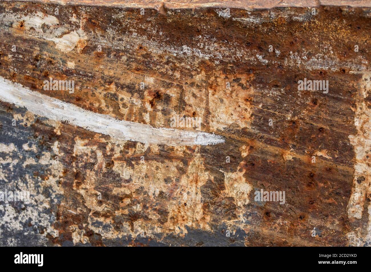 Abstract of patterns formed by rust Stock Photo - Alamy