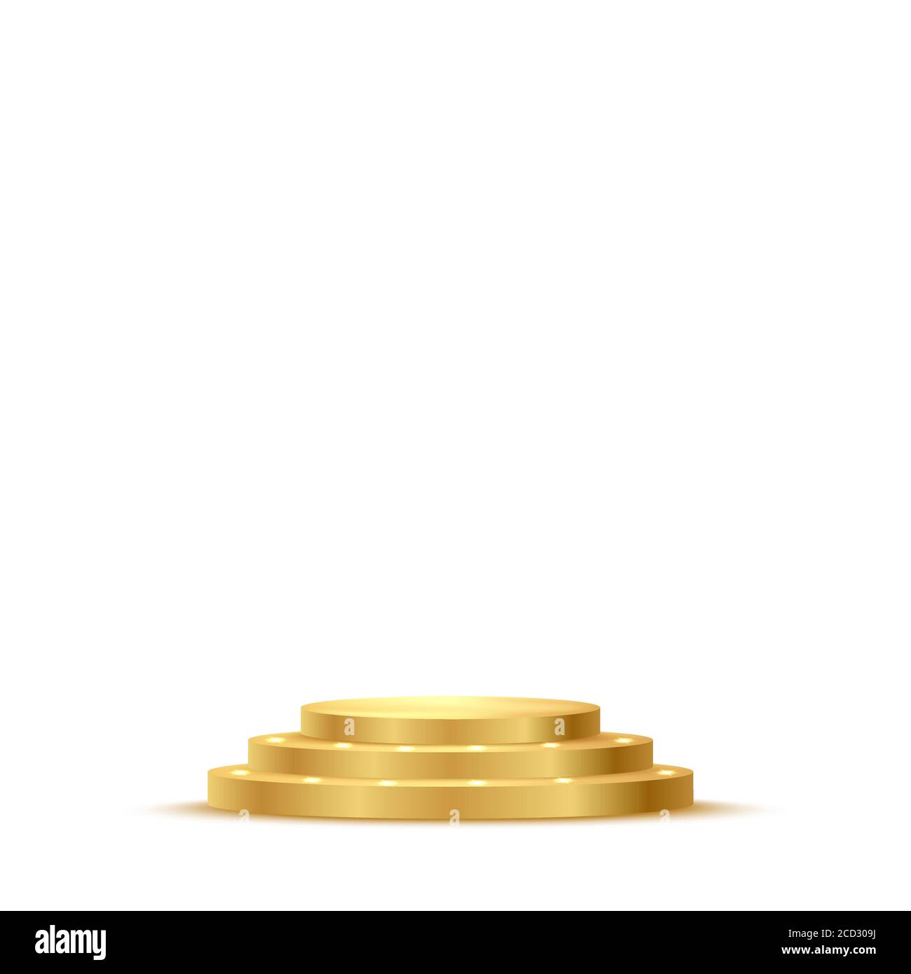 Empty golden podium on Stock Vector Images - Alamy