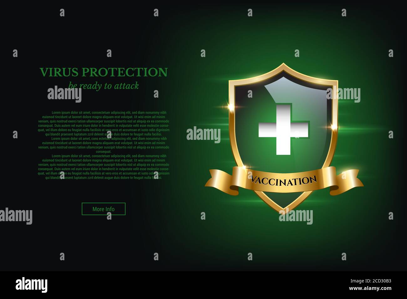 Vector realistic illustration of vaccination concept Stock Vector Image ...