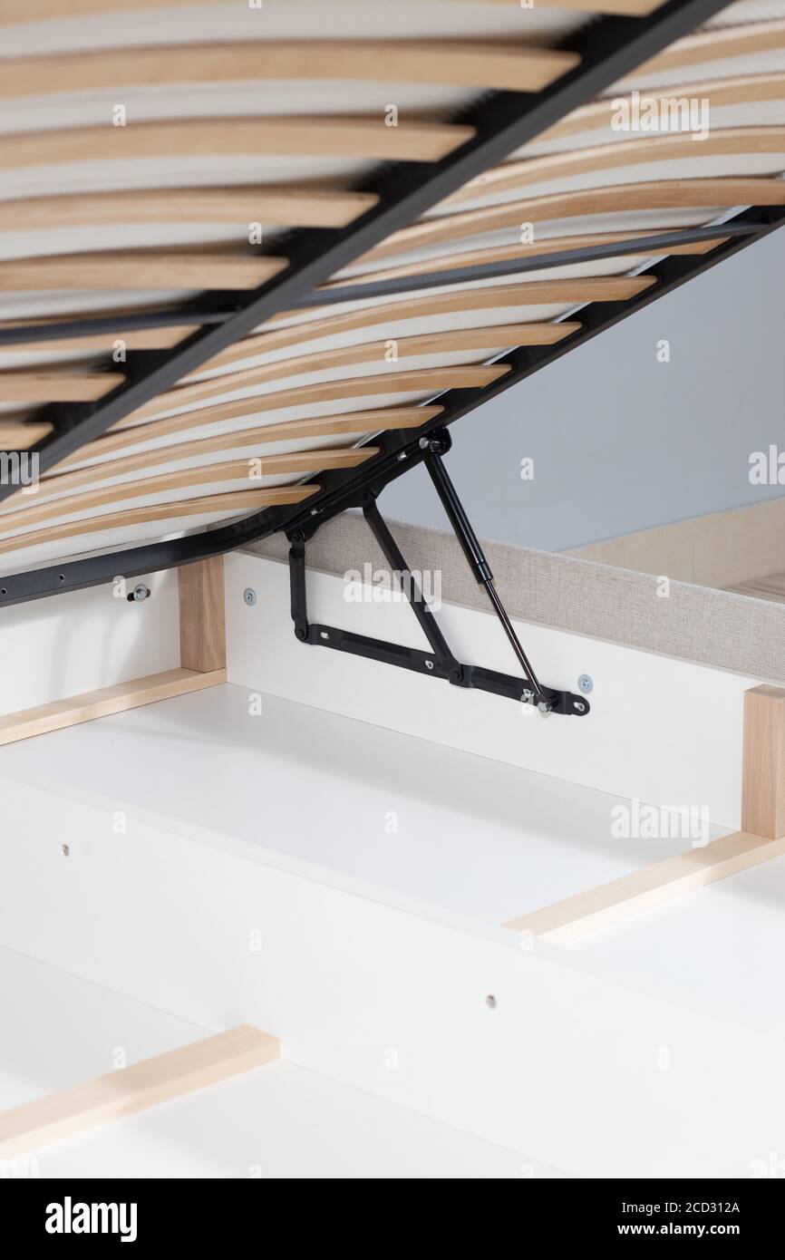 Closeup shot of the inside of an opened bed Stock Photo - Alamy