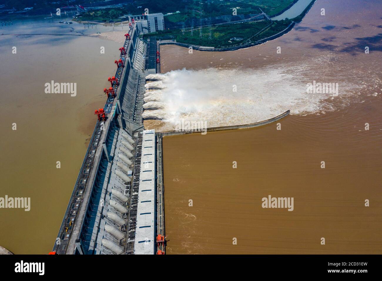 Three gorges dam aerial hi-res stock photography and images - Alamy